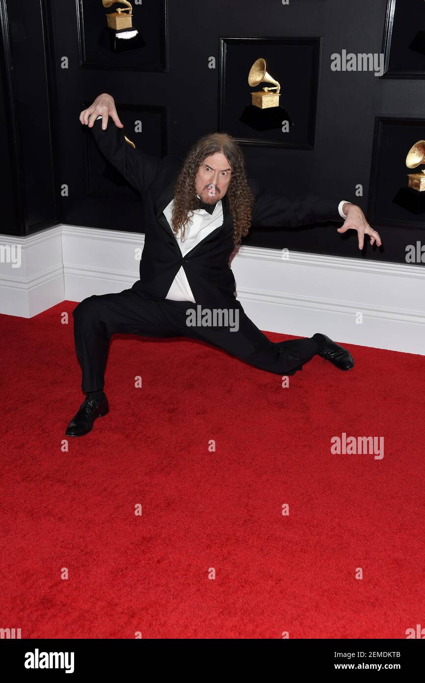 Weird Al Yankovic arrives at the 61st Annual Grammy Awards red carpet ...