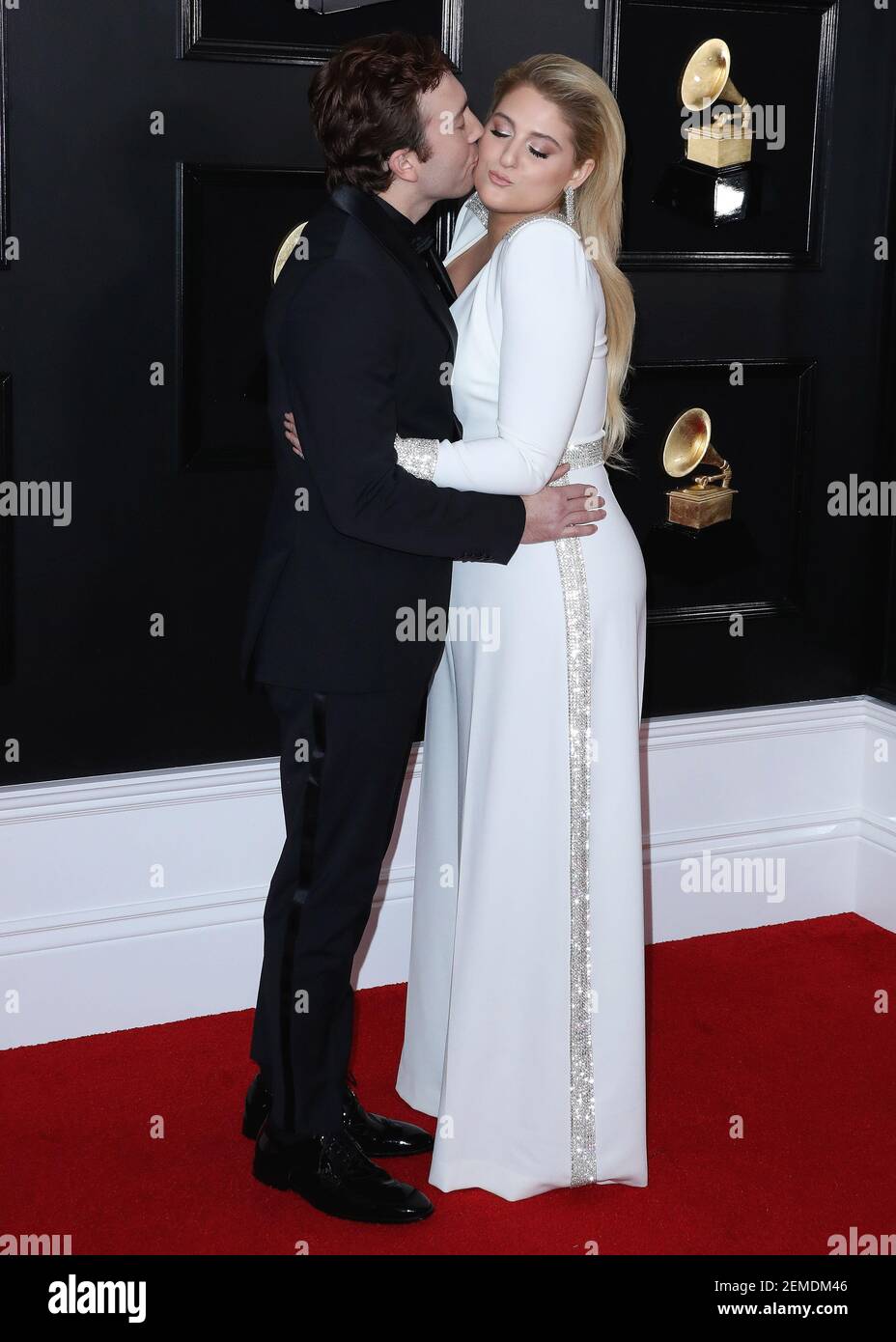 LOS ANGELES - FEBRUARY 10: Daryl Sabara and Meghan Trainor at the 61st ...