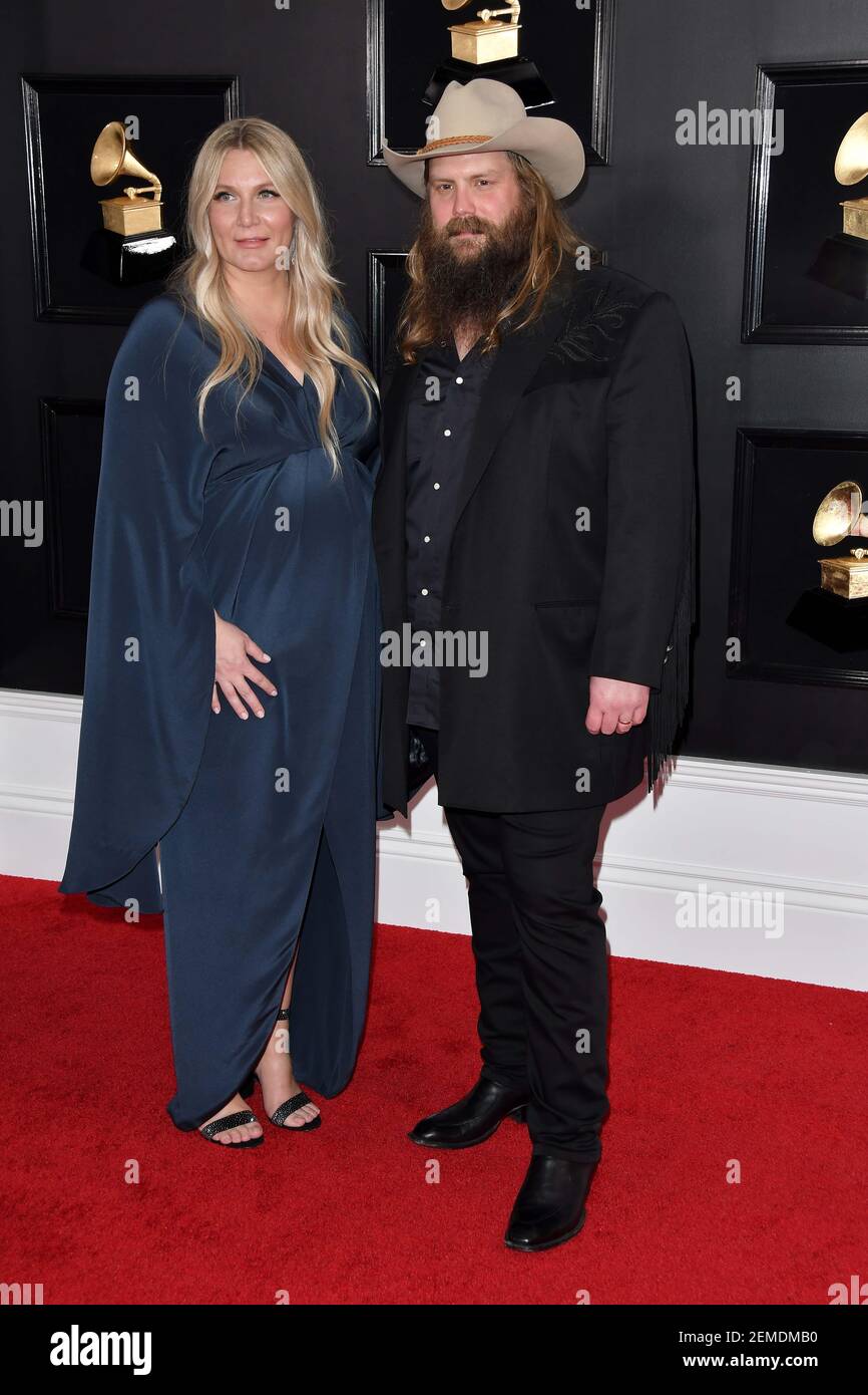 Morgane Stapleton and Chris Stapleton arrives at the 61st Annual Grammy ...