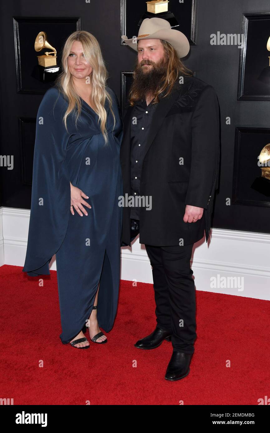 Morgane Stapleton and Chris Stapleton arrives at the 61st Annual Grammy ...