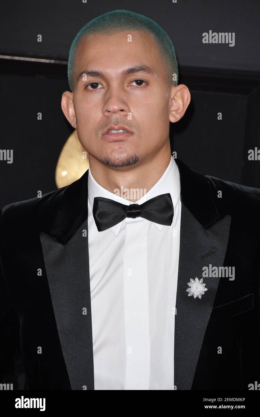 Tainy arrives at the 61st Annual Grammy Awards red carpet at the ...