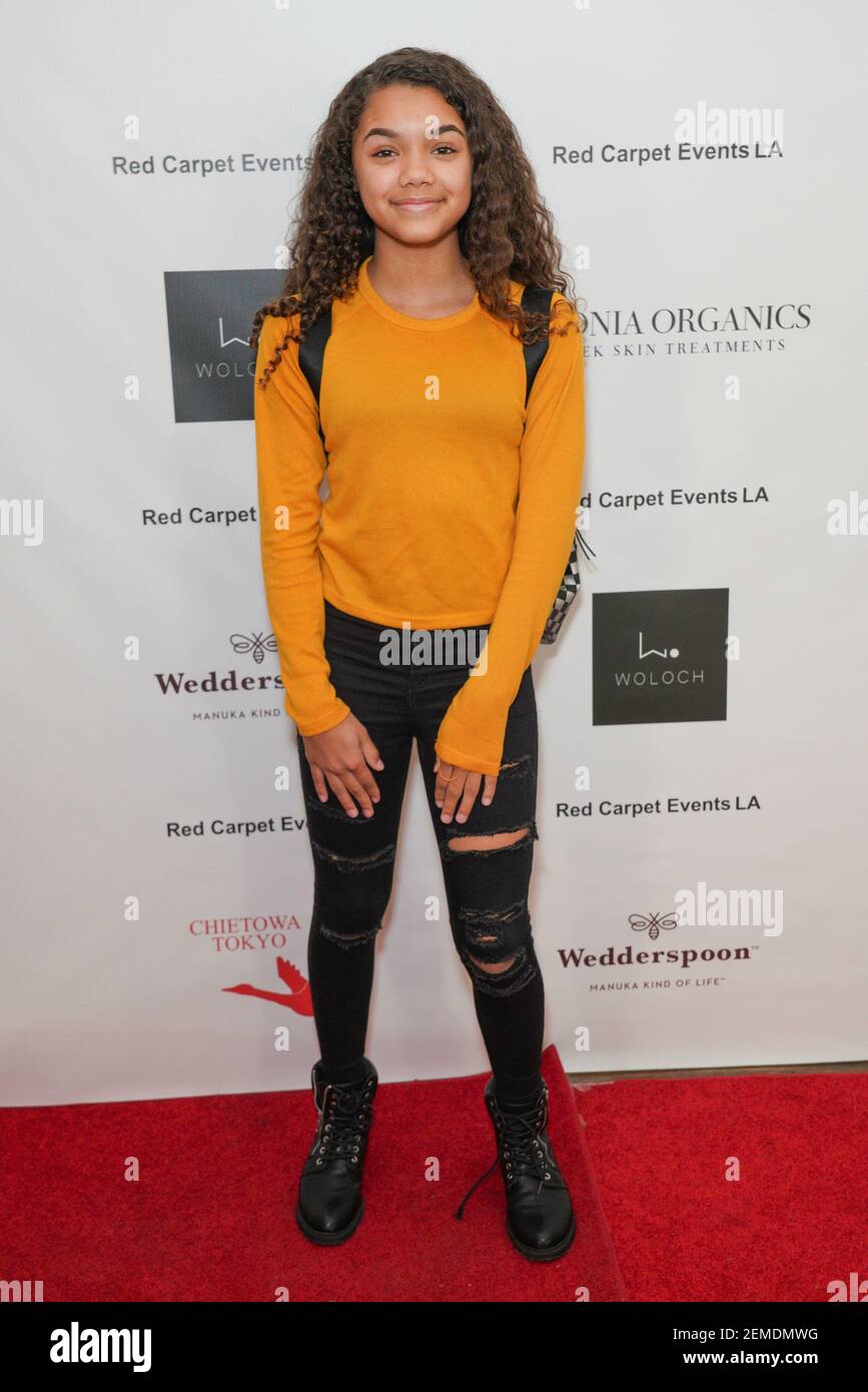 McKenna Roberts at the 2019 Grammys Style Lounge presented by Red ...