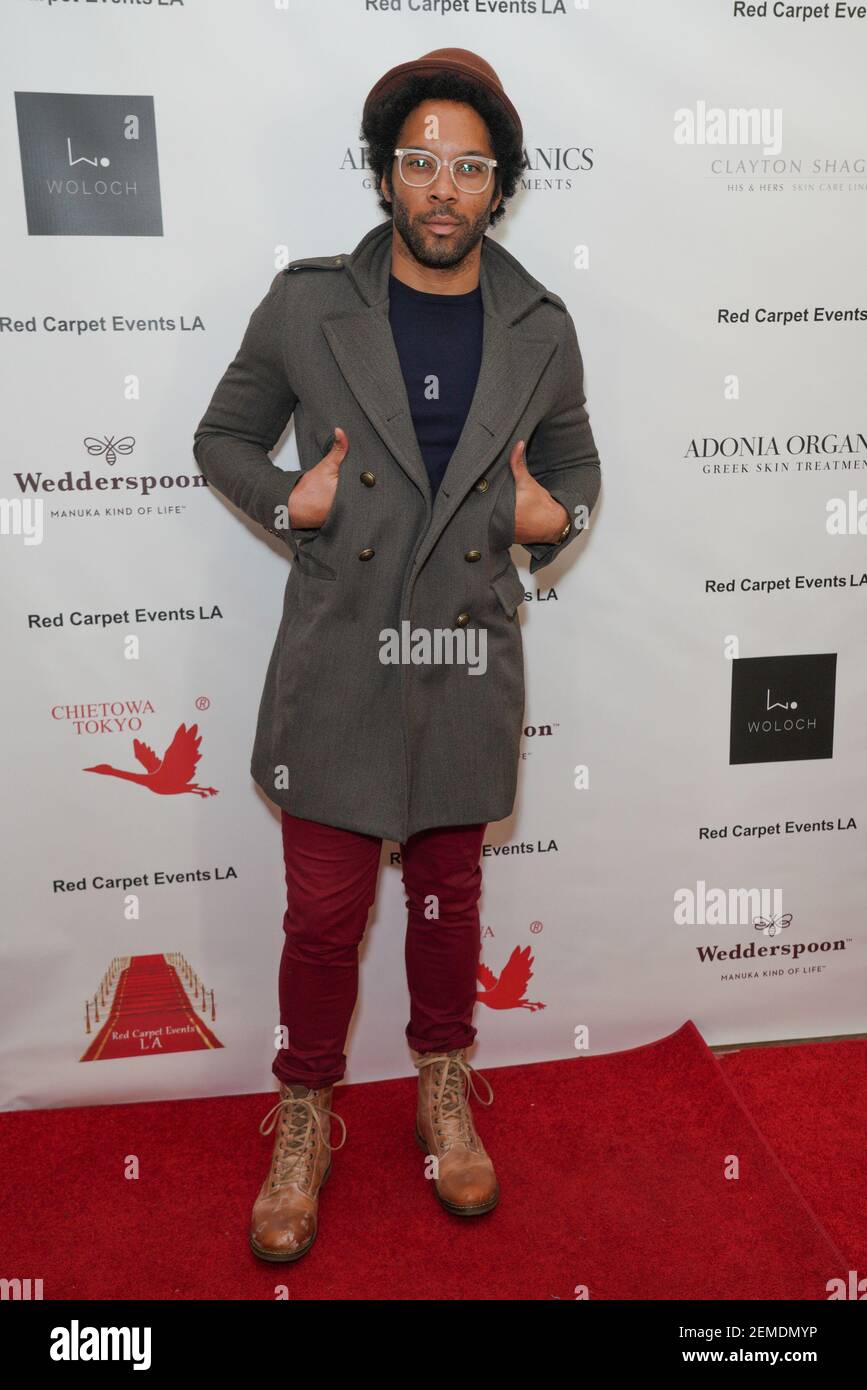 Jonathan Fernandez at the 2019 Grammys Style Lounge presented by Red ...