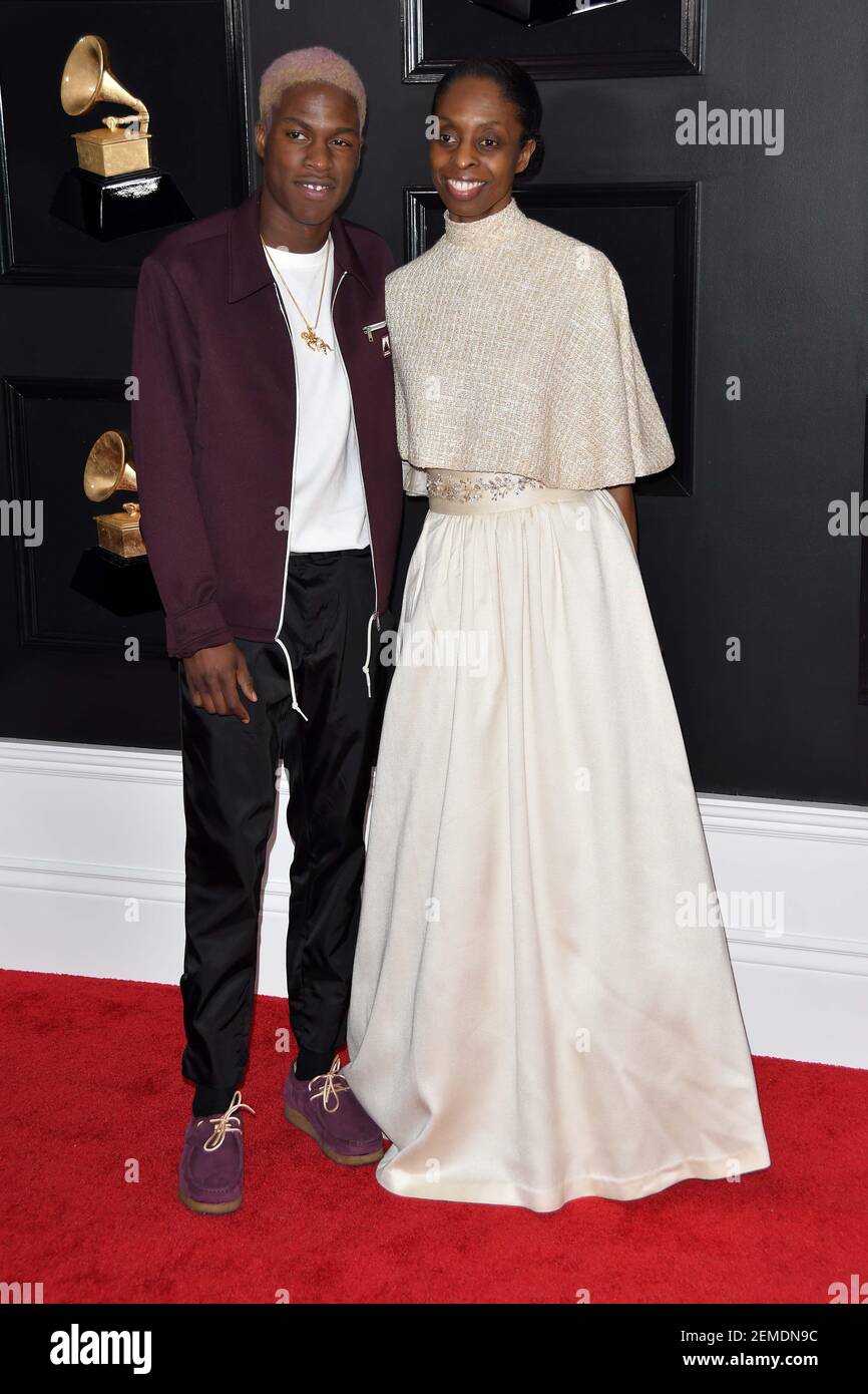 Daniel Caesar arrives at the 61st Annual Grammy Awards red carpet at ...