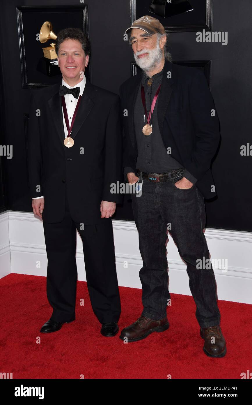 Richard Martin and Jim Leary arrives at the 61st Annual Grammy Awards ...