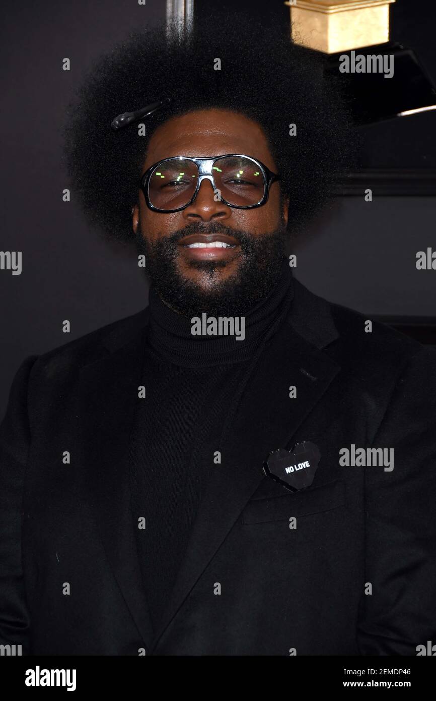 Questlove arrives at the 61st Annual Grammy Awards red carpet at the ...