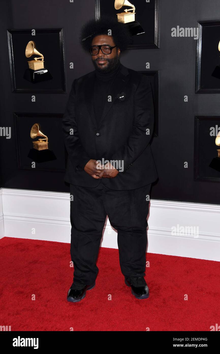 Questlove arrives at the 61st Annual Grammy Awards red carpet at the ...