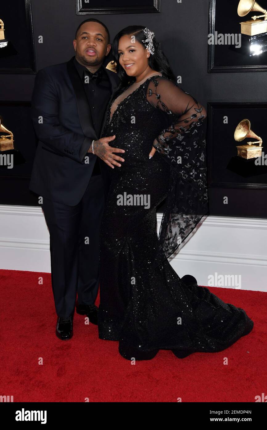 Dj Mustard and Chanel arrives at the 61st Annual Grammy Awards red ...