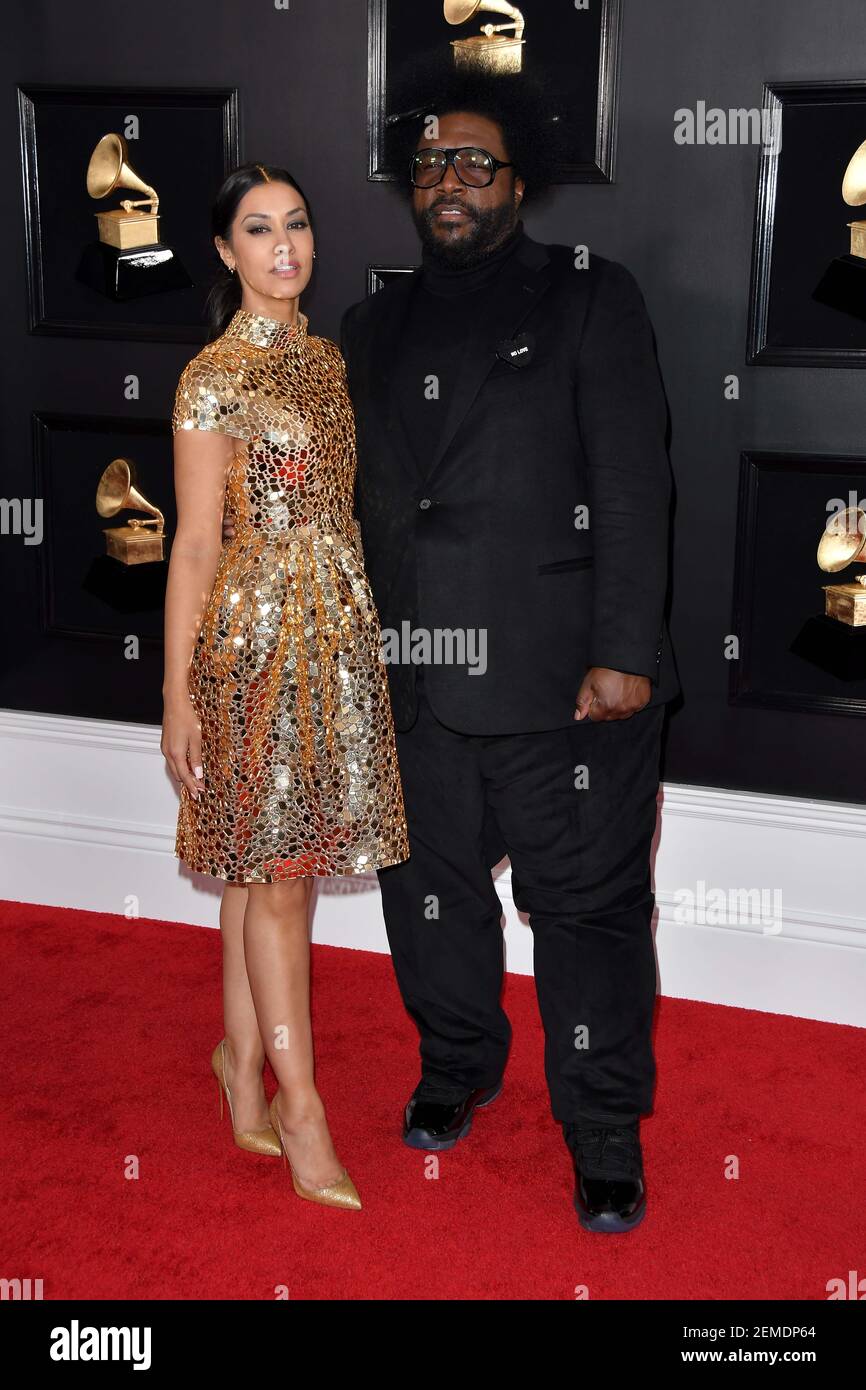 Questlove arrives at the 61st Annual Grammy Awards red carpet at the ...