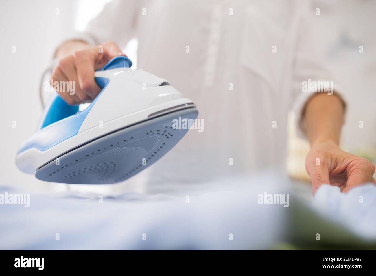 Hand hands over face hi-res stock photography and images - Alamy