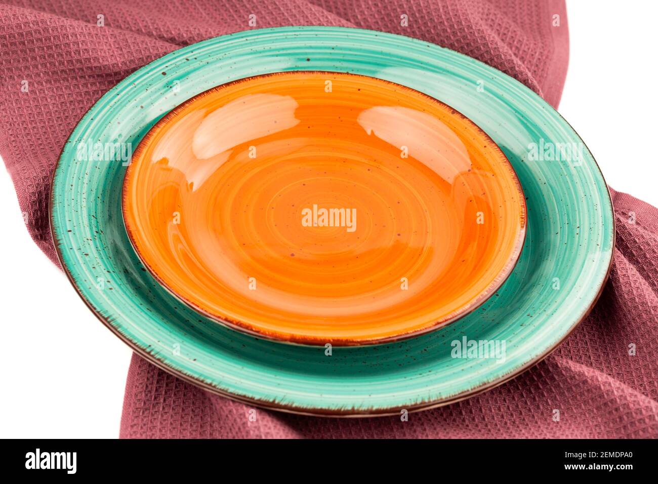 Empty green plates hi-res stock photography and images - Alamy