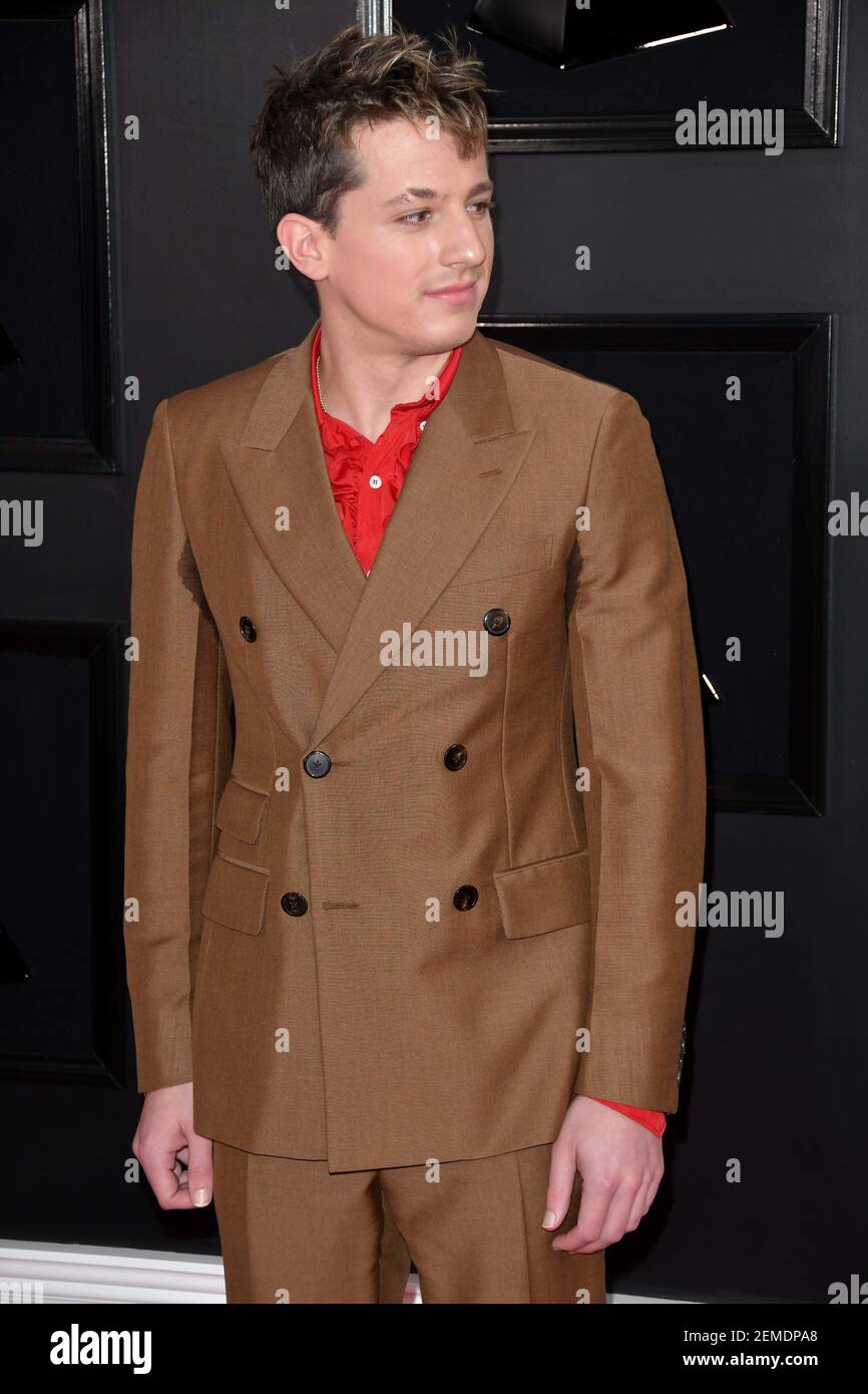 Charlie Puth arrives at the 61st Annual Grammy Awards red carpet at the ...