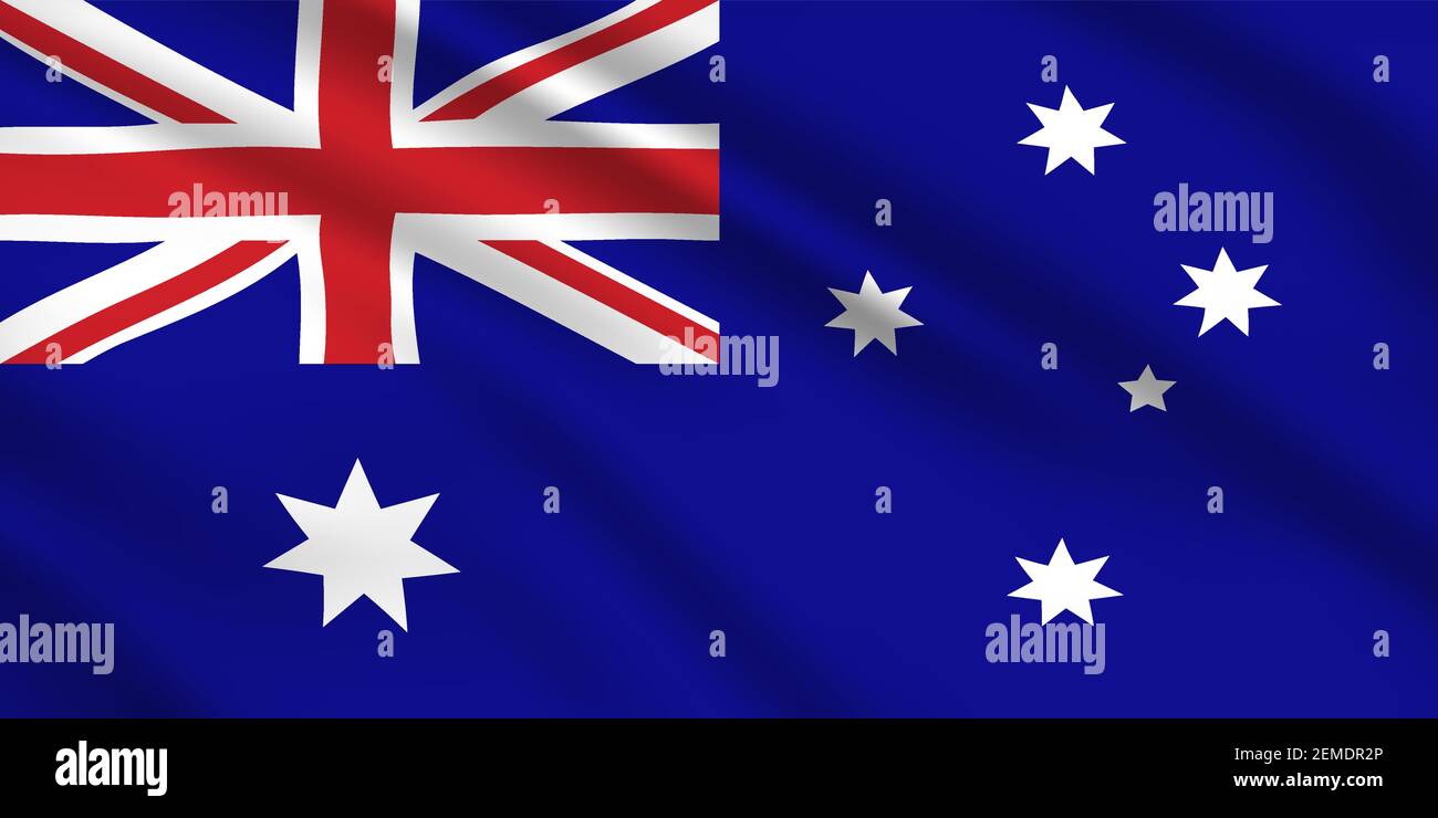 Australian flag, Australia country national identity, vector design ...