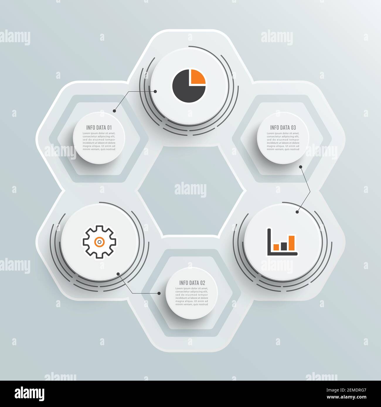 Vector illustration infographics 3 options. Template for brochure ...