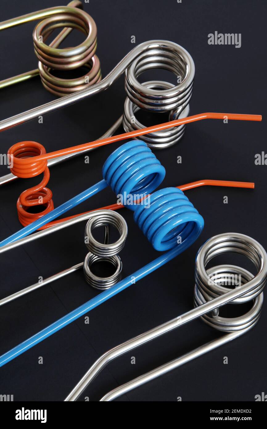 Metal springs in different sizes Stock Photo - Alamy