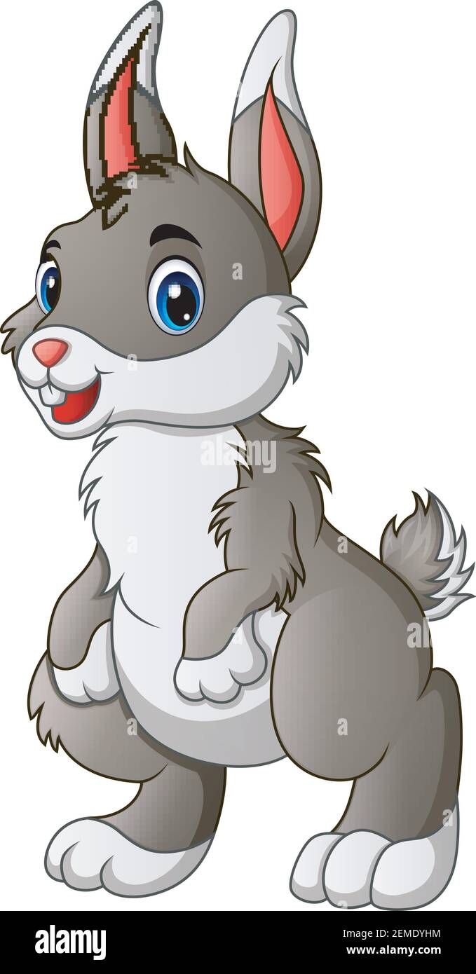 Vector illustration of Cute rabbit cartoon Stock Vector Image & Art - Alamy