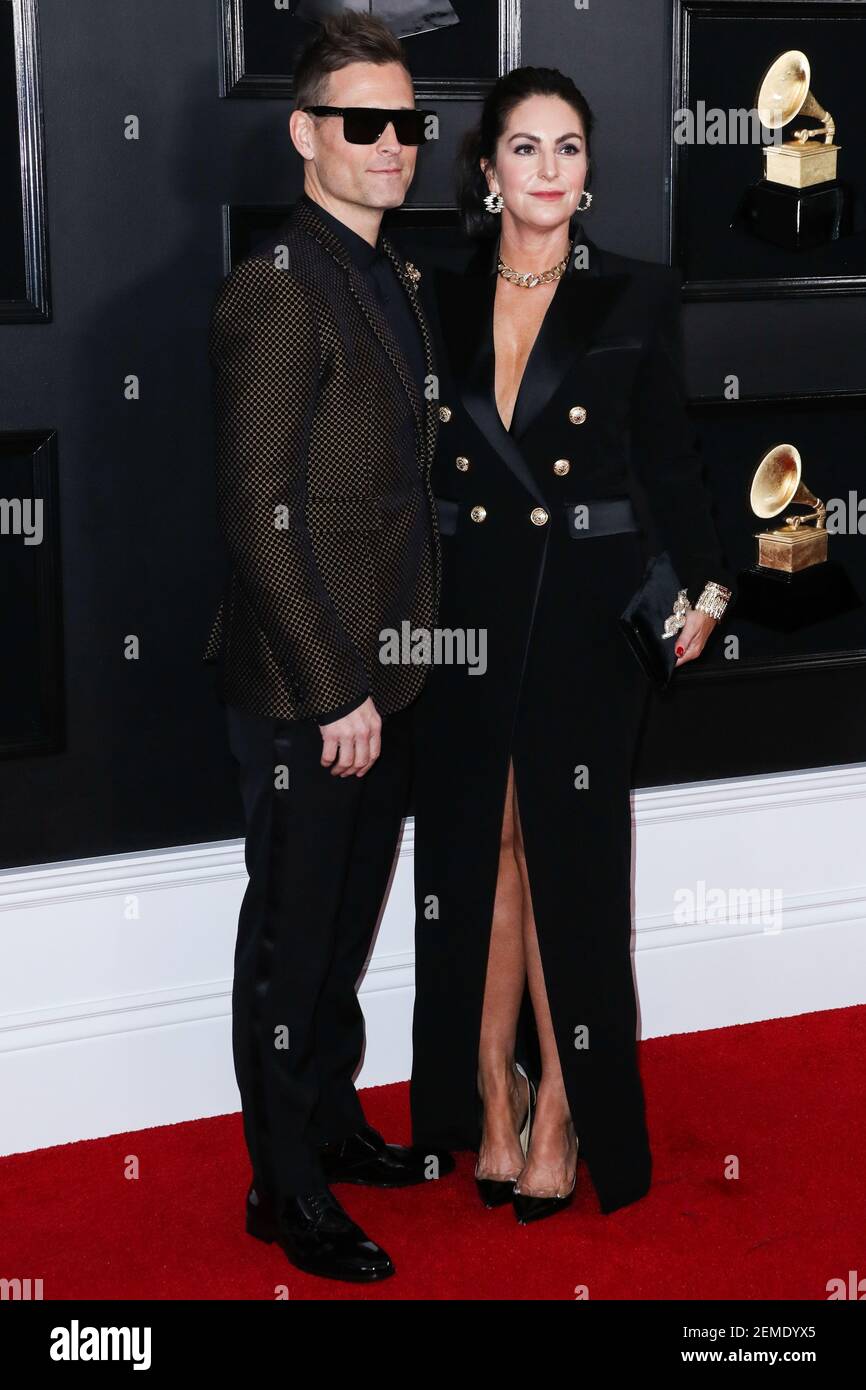 LOS ANGELES, CA, USA - FEBRUARY 10: Kaskade and wife Naomi Raddon ...