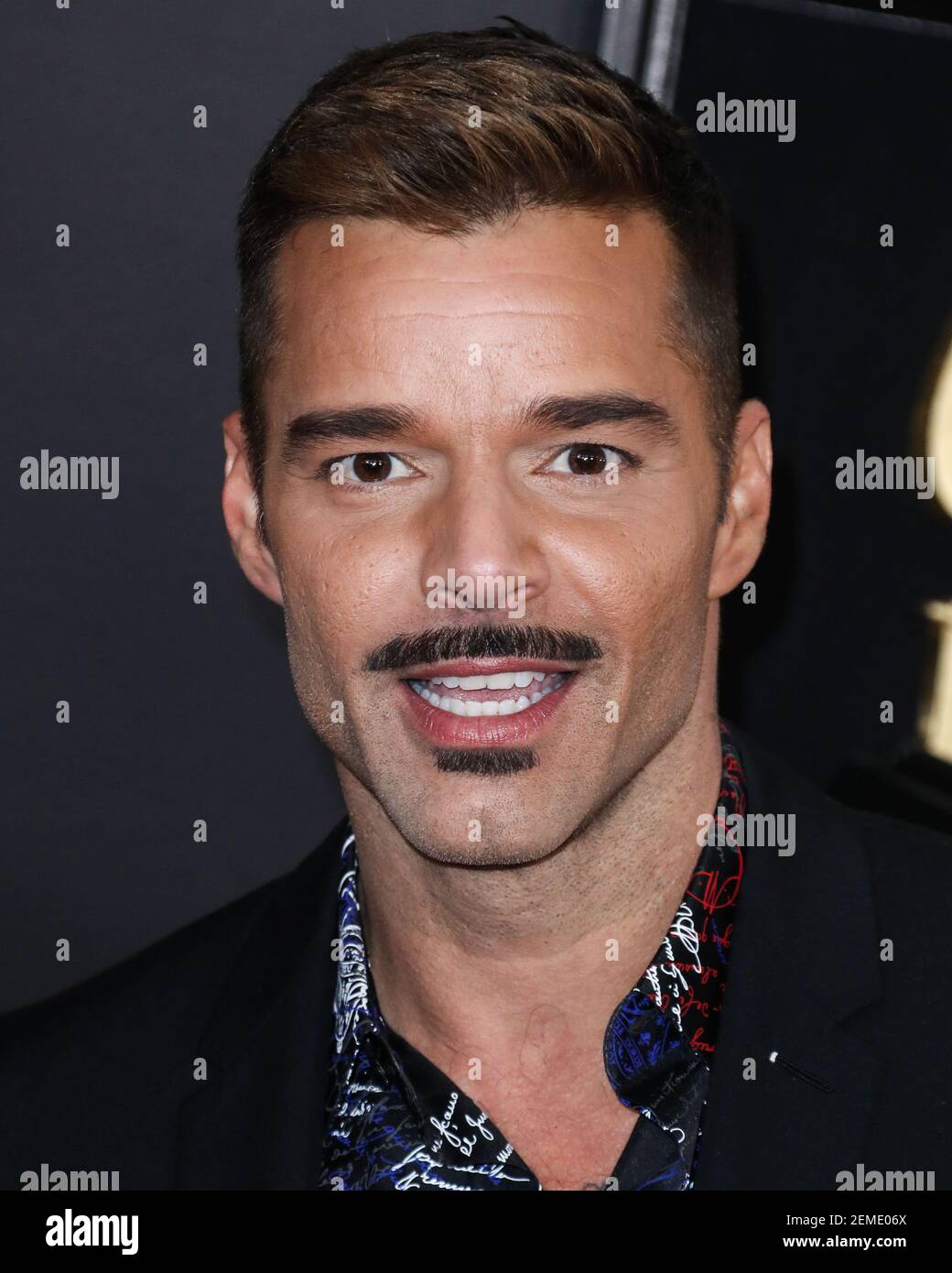 LOS ANGELES, CA, USA - FEBRUARY 10: Ricky Martin arrives at the 61st ...