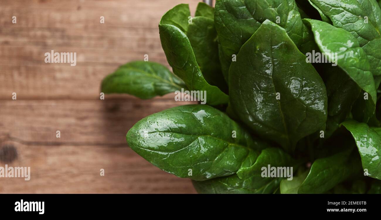 Wet spinach hi-res stock photography and images - Alamy