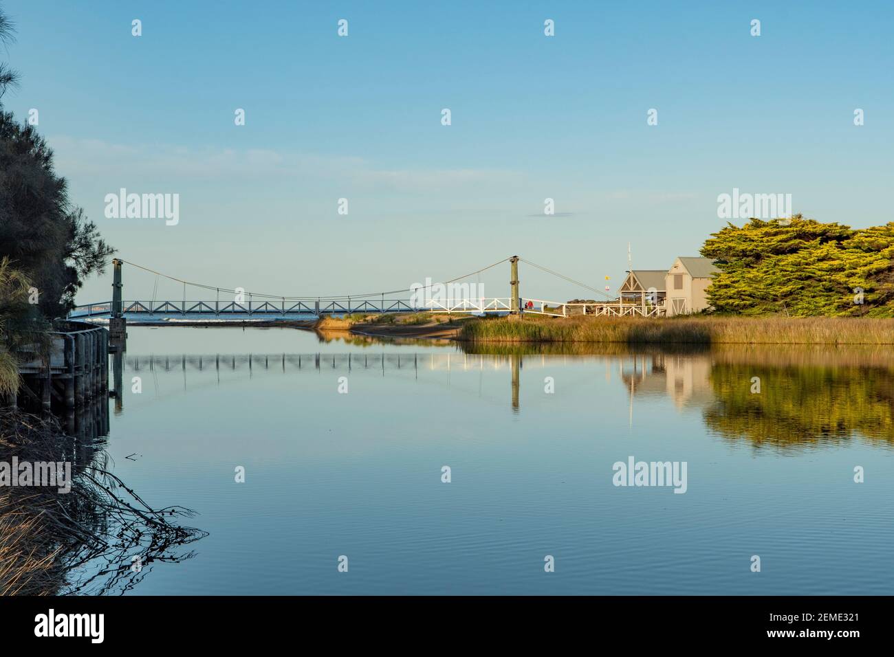Swing Bridge, Lorne, Victoria, Australia Stock Photo - Alamy