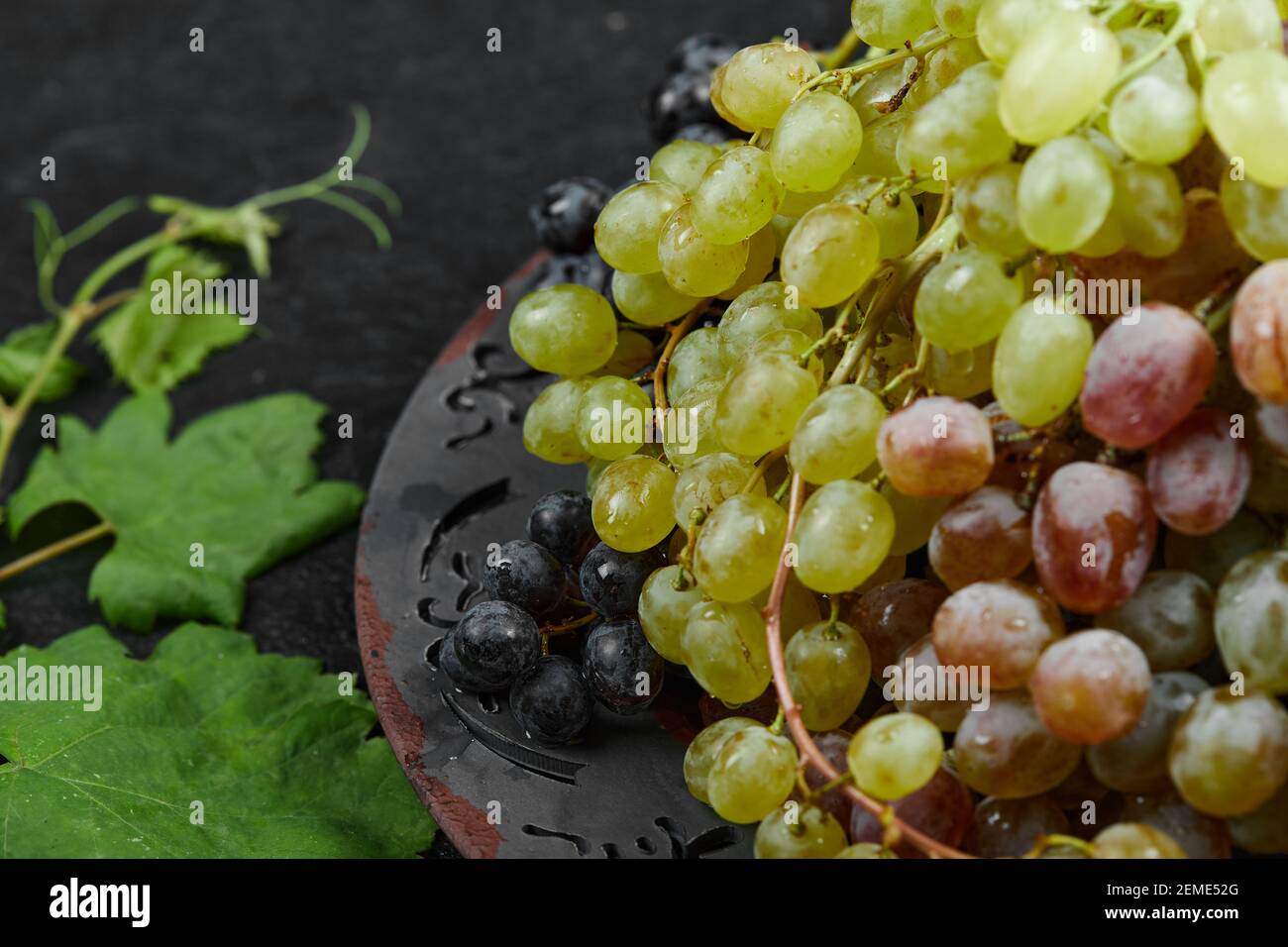 Bunch mixed grapes on hi-res stock photography and images - Alamy