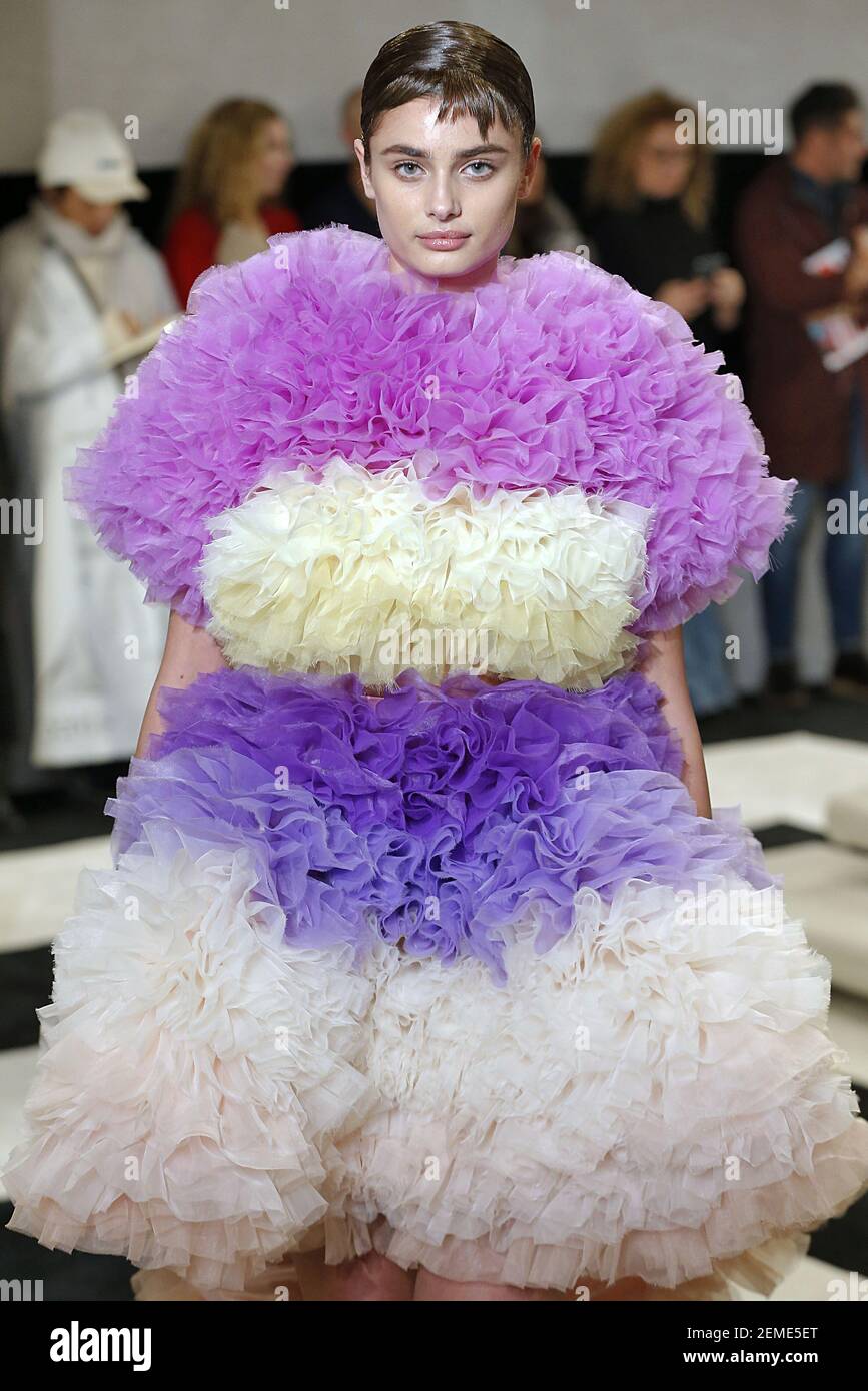 Taylor Hill walks on the runway during the Tomo Koizumo Fashion Show at ...