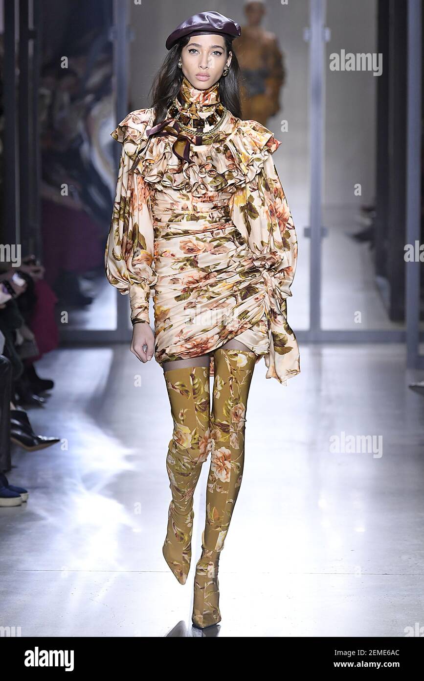 Yasmin Wijnaldum Walks On The Runway During The Zimmermann Fashion Show At New York Fashion Week