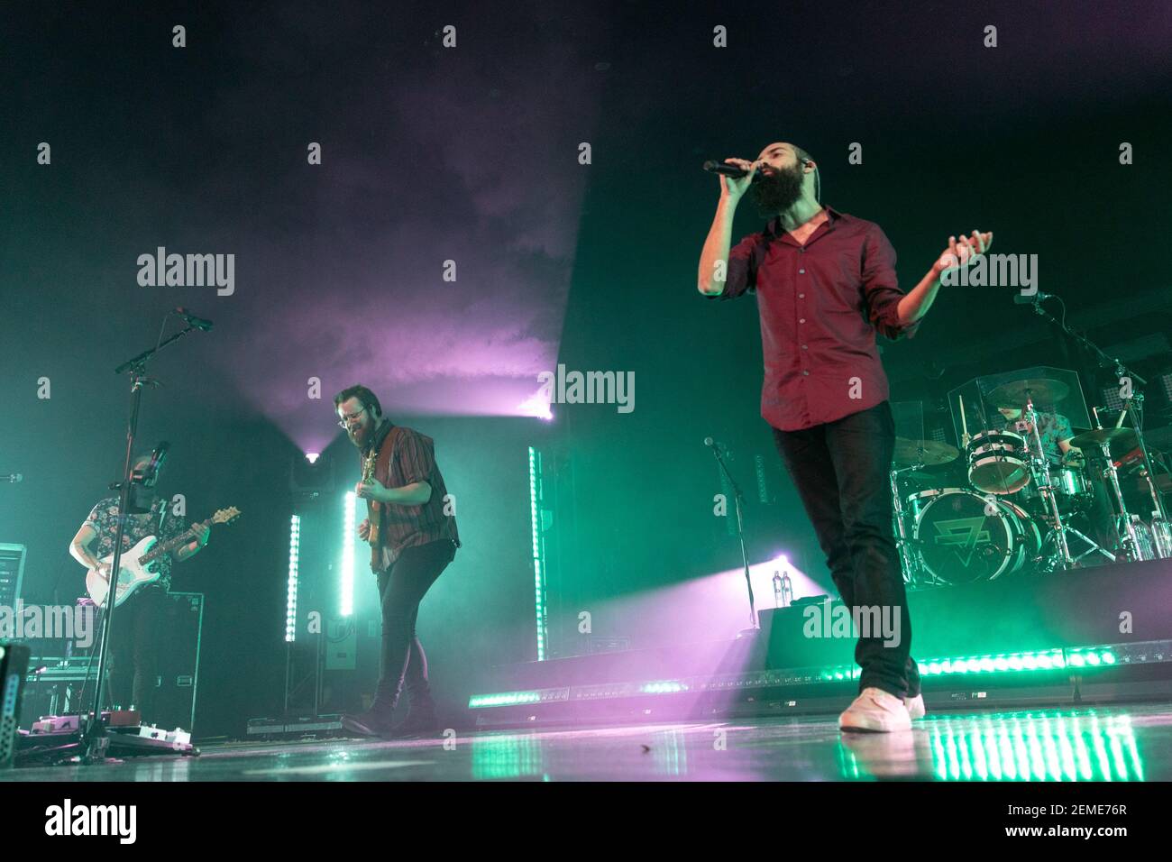 Darrick "Bozzy" Keller and Sam Melo of Rainbow Kitten Surprise at The ...