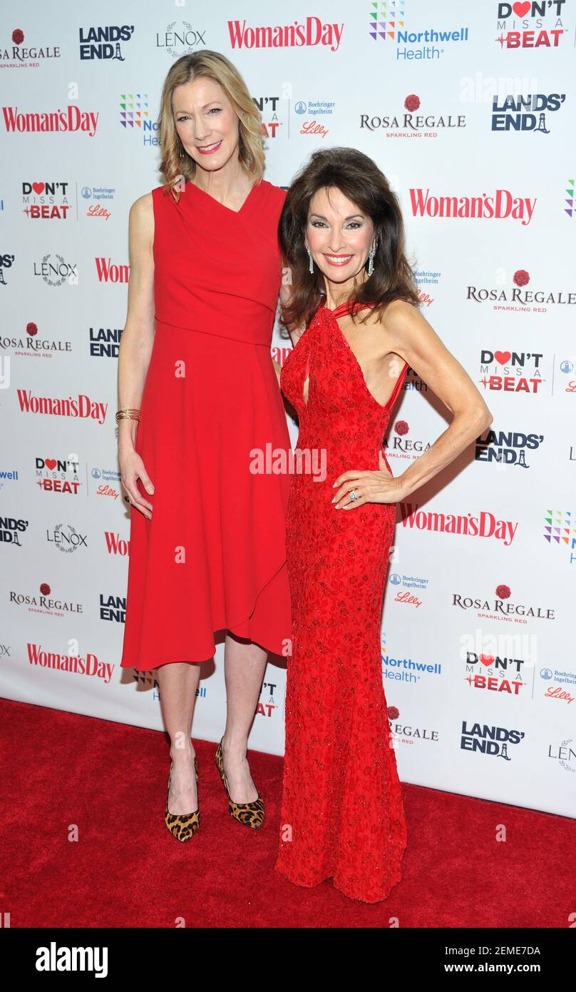 L-R: Woman's Day editor in chief Susan Spencer and actress Susan Lucci ...