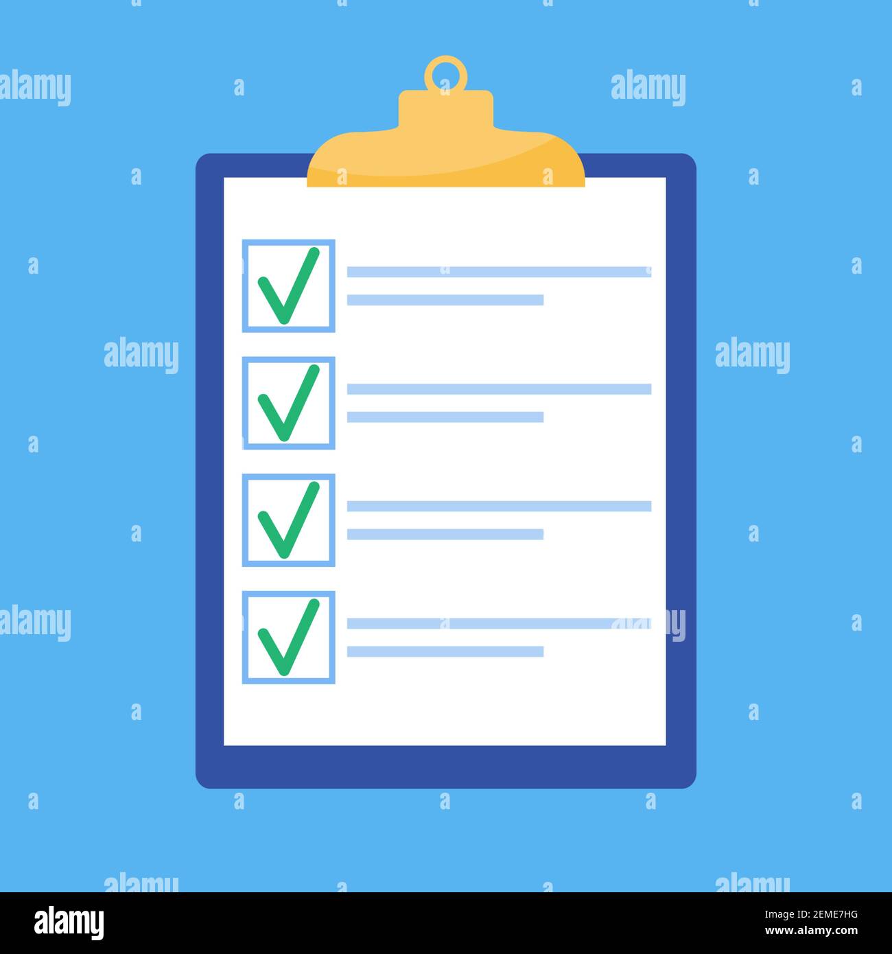 Clipboard and check marks icon Stock Vector Image & Art - Alamy