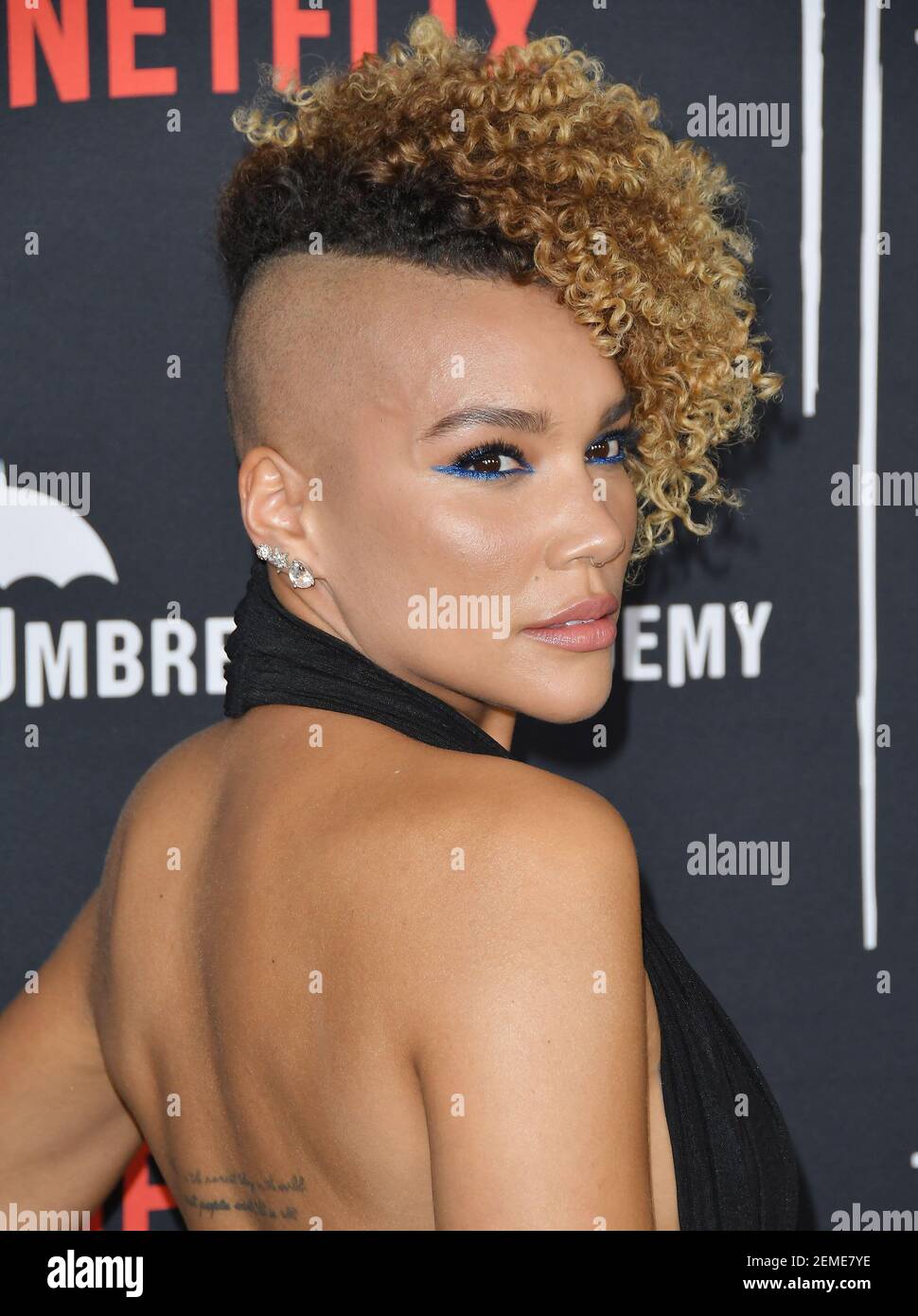 Emmy Raver-Lampman arrives at Netflix's "The Umbrella Academy" Season 1 ...