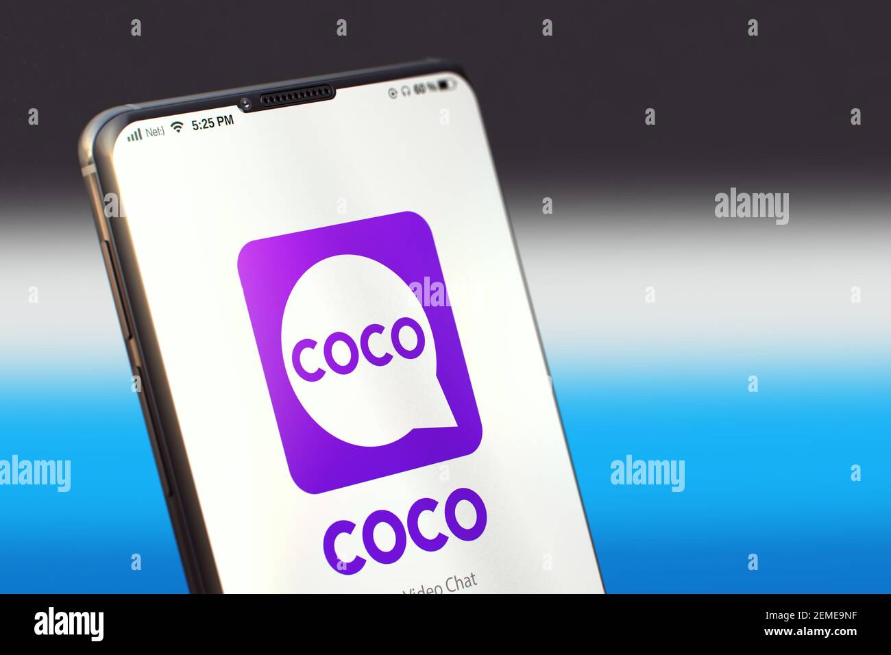 KYIV, UKRAINE-JUNE, 2020: Coco Mobile Application on the Smart Phone ...
