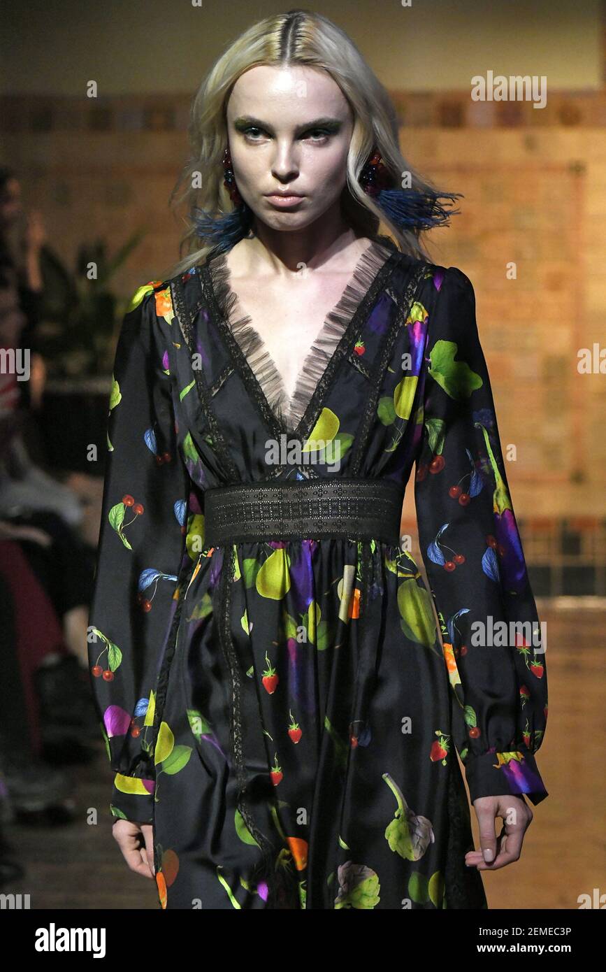 Model walks on the runway during the Cynthia Rowley Ready To Wear ...