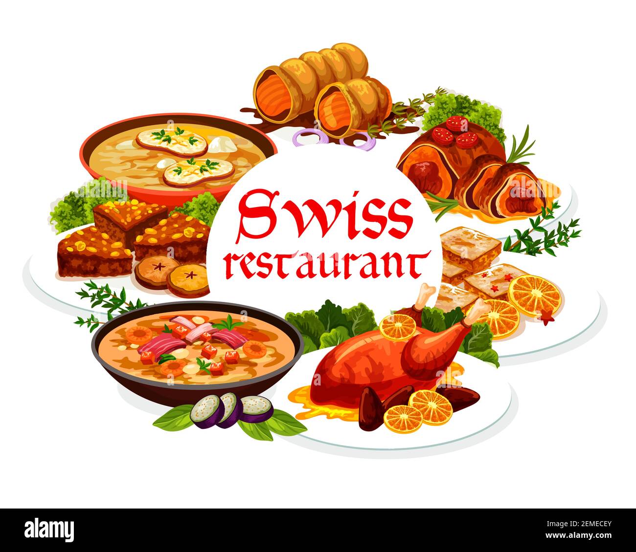Swiss carrot cake Stock Vector Images - Alamy
