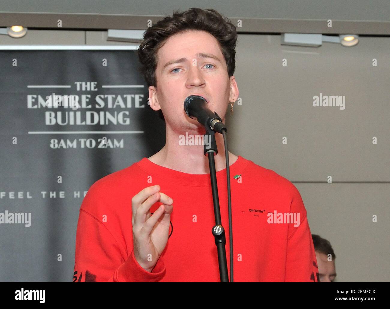 Lead singer Ryan Hennessy of Irish band Picture This performs at the ...