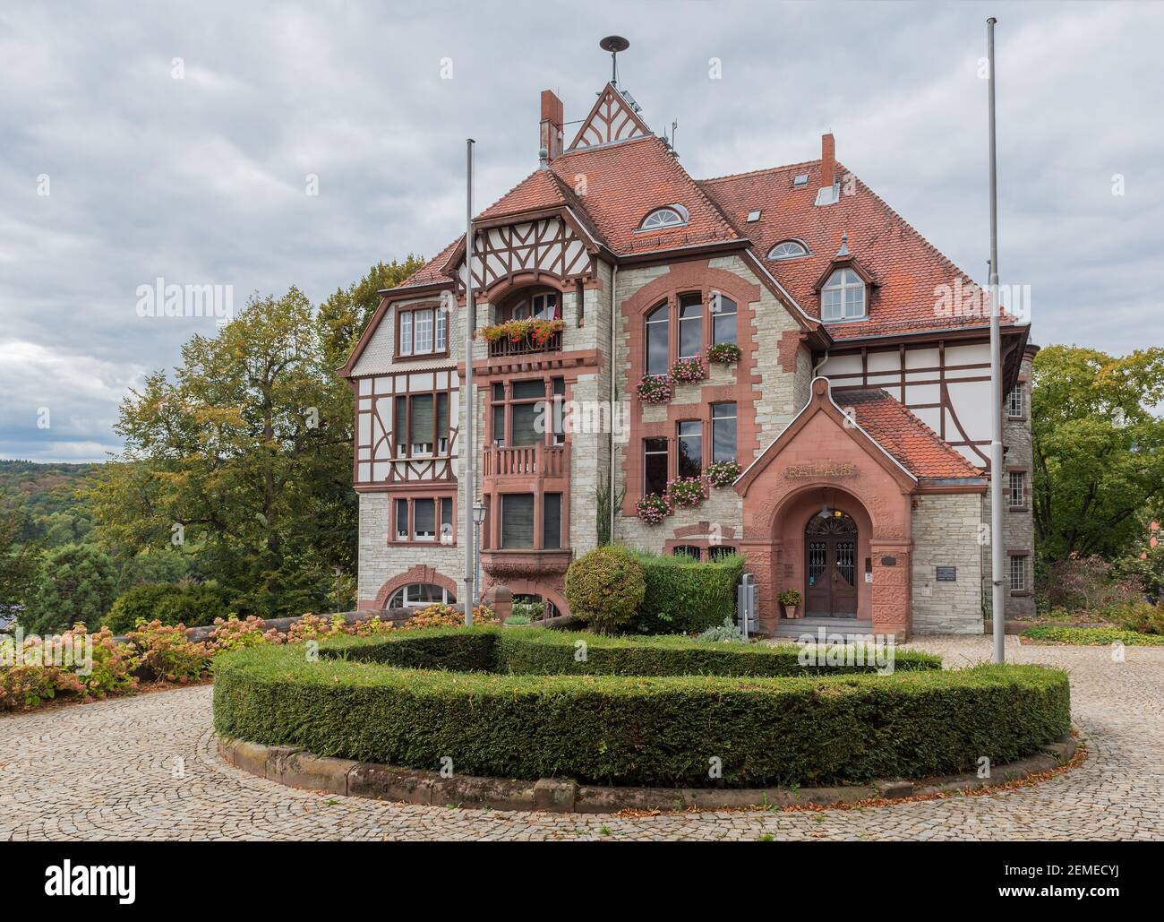 Town hall of the city of Kronberg im Taunus, Hesse, Germany Stock Photo ...