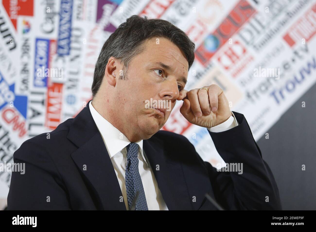 Matteo Renzi Rome February 14th 2019. The former Italian Premier Matteo ...