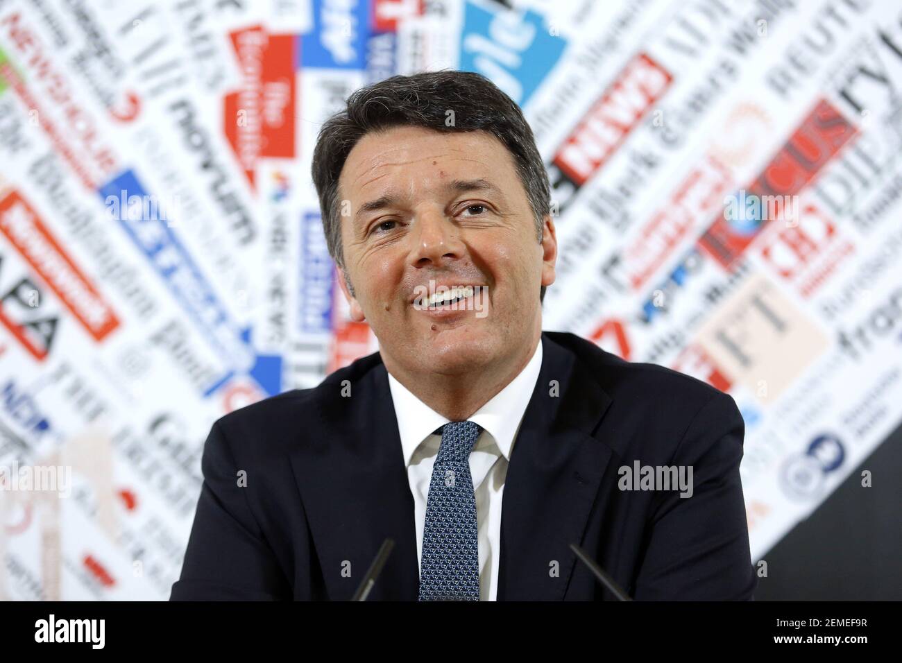 Matteo Renzi Rome February 14th 2019. The former Italian Premier Matteo ...