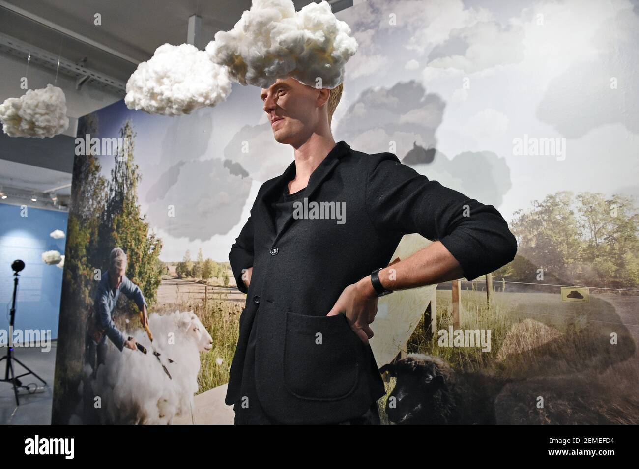 Swedish photographer Erik Johansson during the opening ceremony of his ...