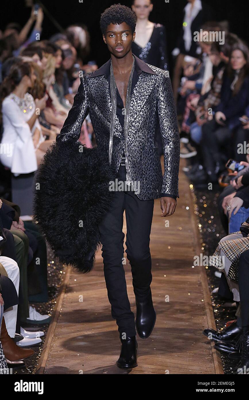 Alton Mason walks on the runway during the Michael Kors Fashion Show at ...