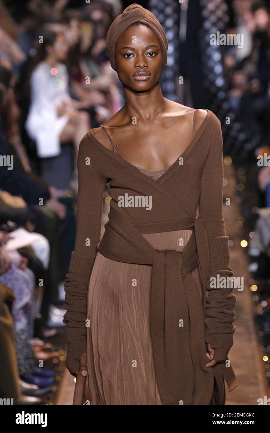 Mayowa Nicholas walks on the runway during the Michael Kors Fashion ...