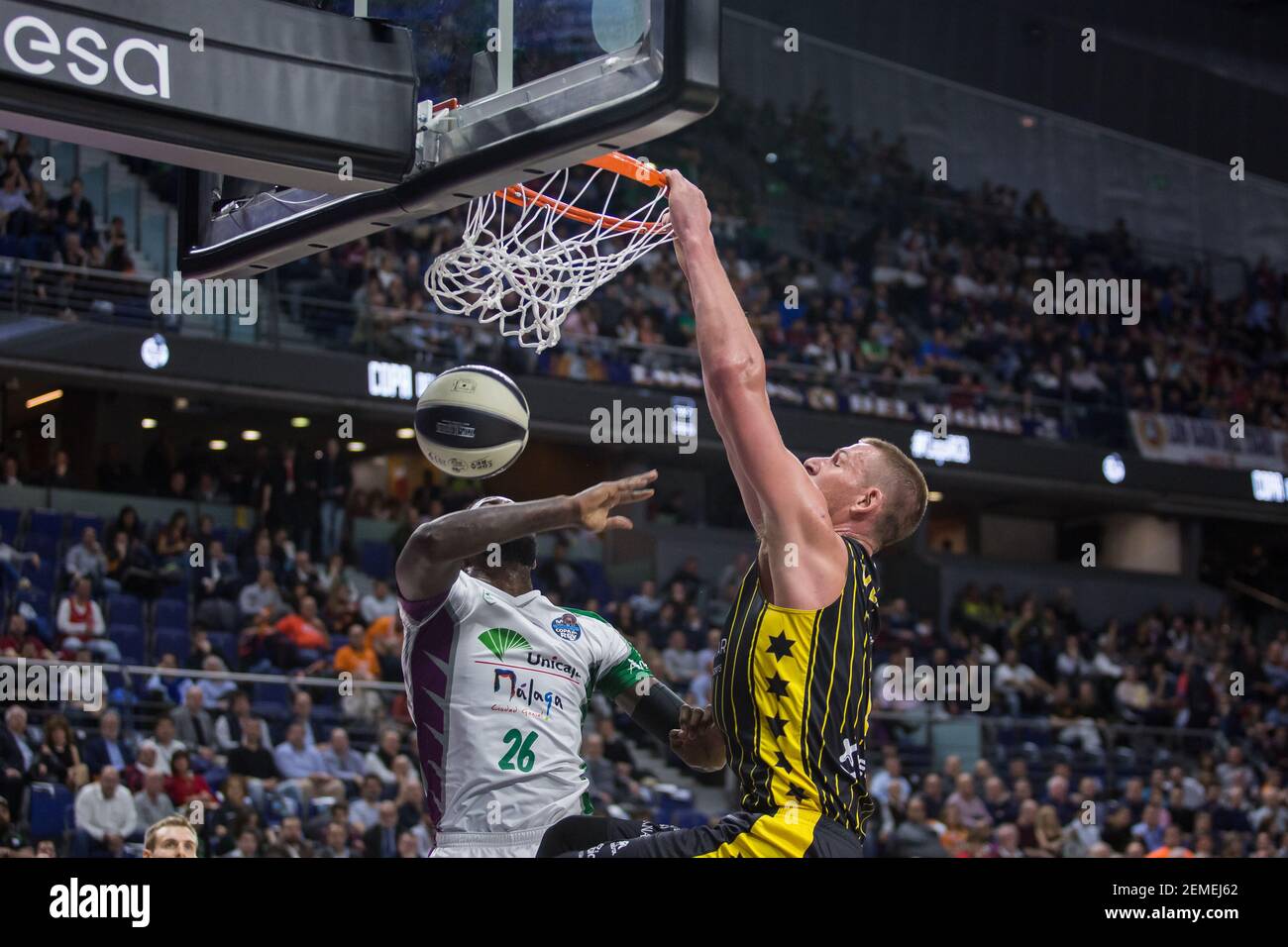 Colton Iverson during Iberostar Tenerife victory over Unicaja Málaga ...
