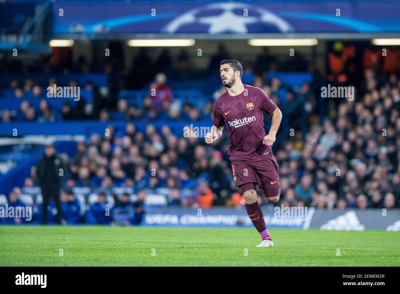 LONDON, ENGLAND - FEBRUARY 20: Luis Suarez during the UEFA Champions ...