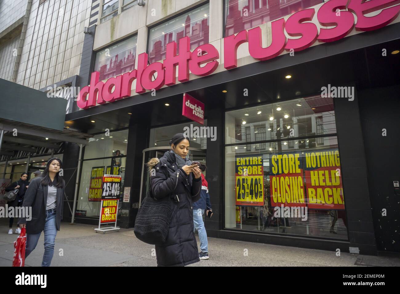 The Charlotte Russe store in Herald Square in New York on Friday ...