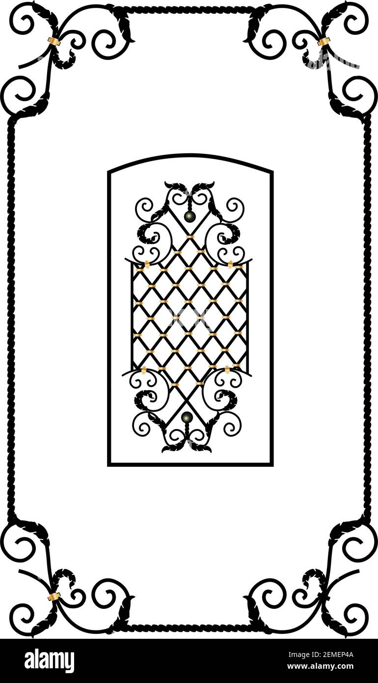 Grill gate Stock Vector Images - Alamy