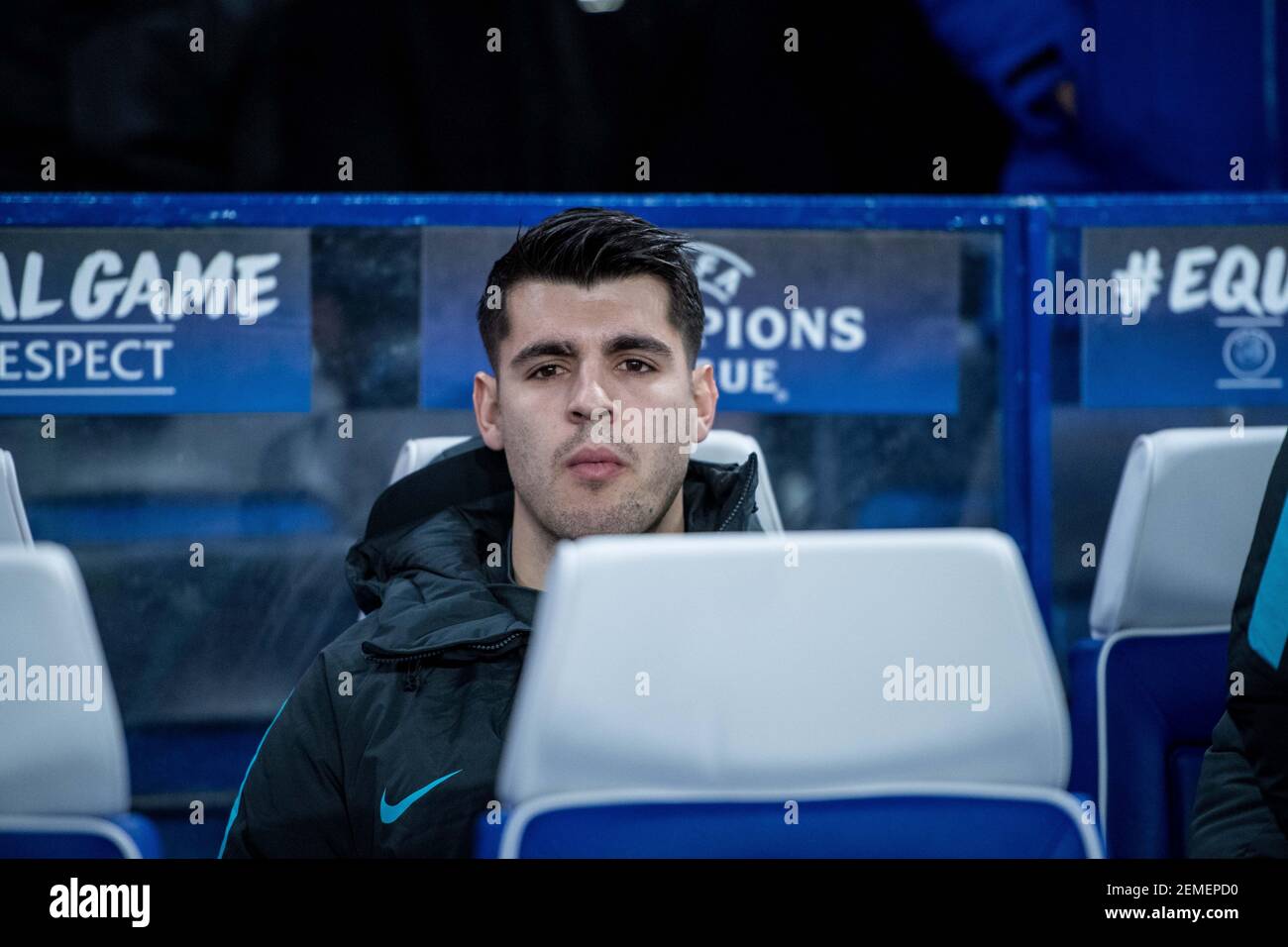 LONDON, ENGLAND - FEBRUARY 20: Alvaro Morata during the UEFA Champions ...