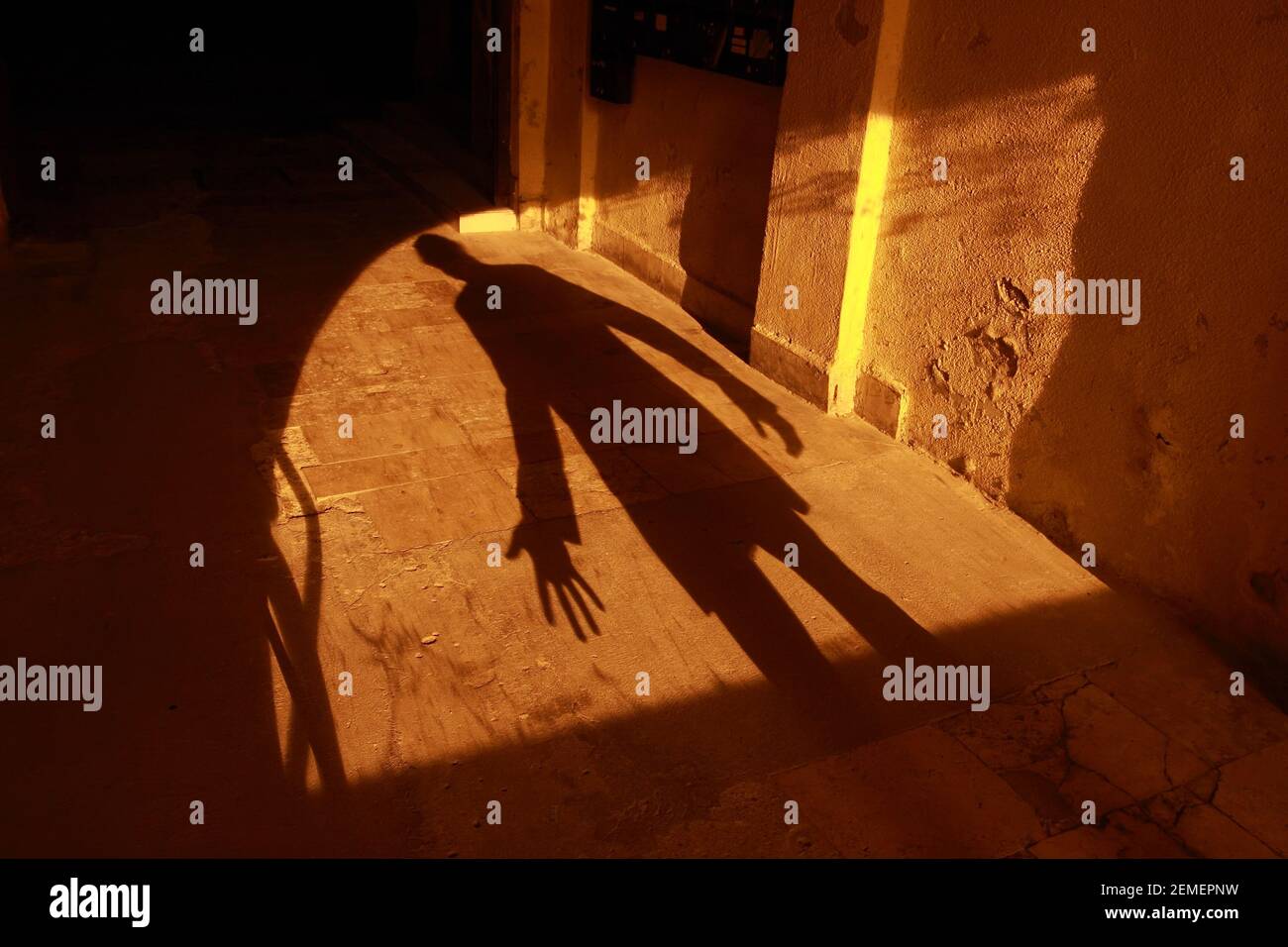Scary shadow arm hi-res stock photography and images - Alamy