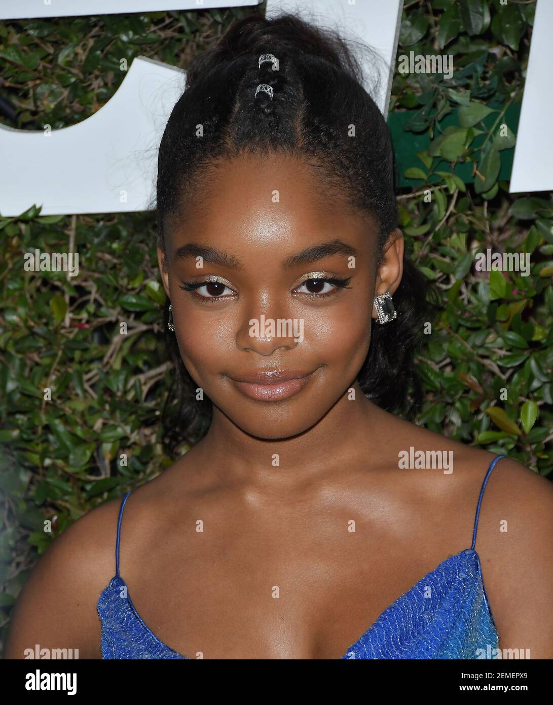 Marsai Martin arrives at Teen Vogue's 2019 Young Hollywood Party held ...