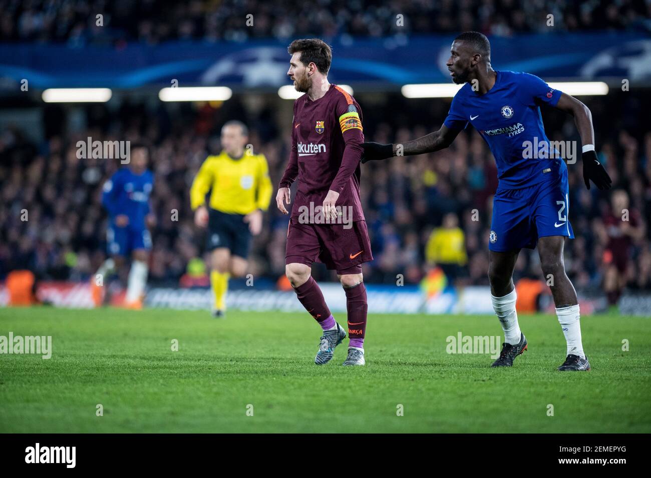 LONDON, ENGLAND - FEBRUARY 20: Lionel Messi during the UEFA Champions ...