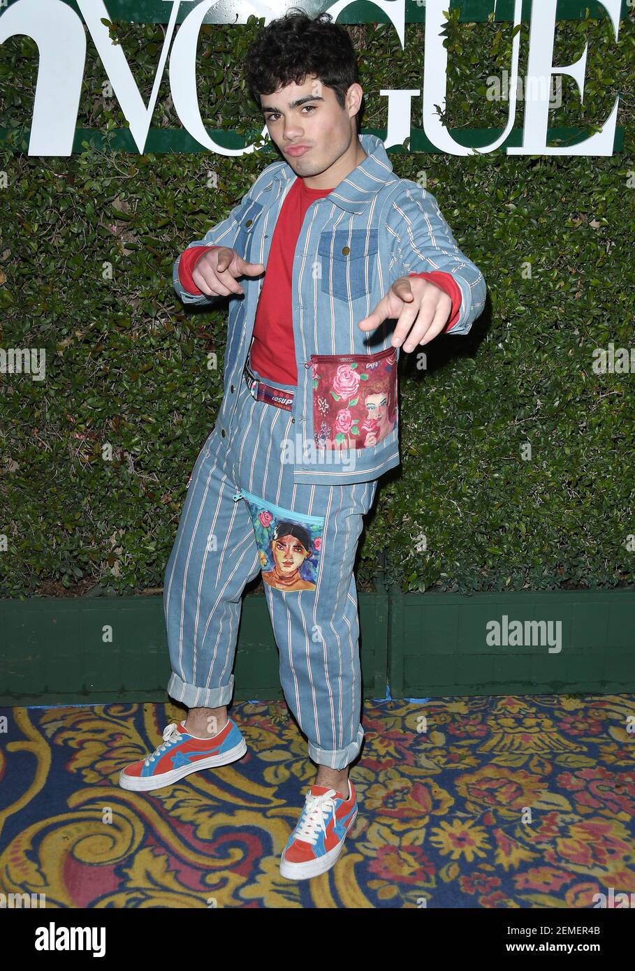 Emery Kelly arrives at Teen Vogue's 2019 Young Hollywood Party held at ...